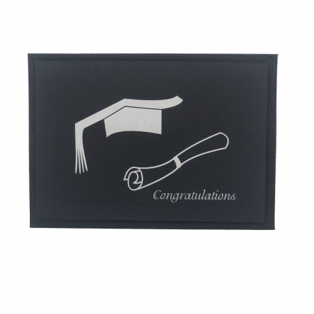 Felicitare 3D ORIGAMI - Graduation white | jadflamande.ro