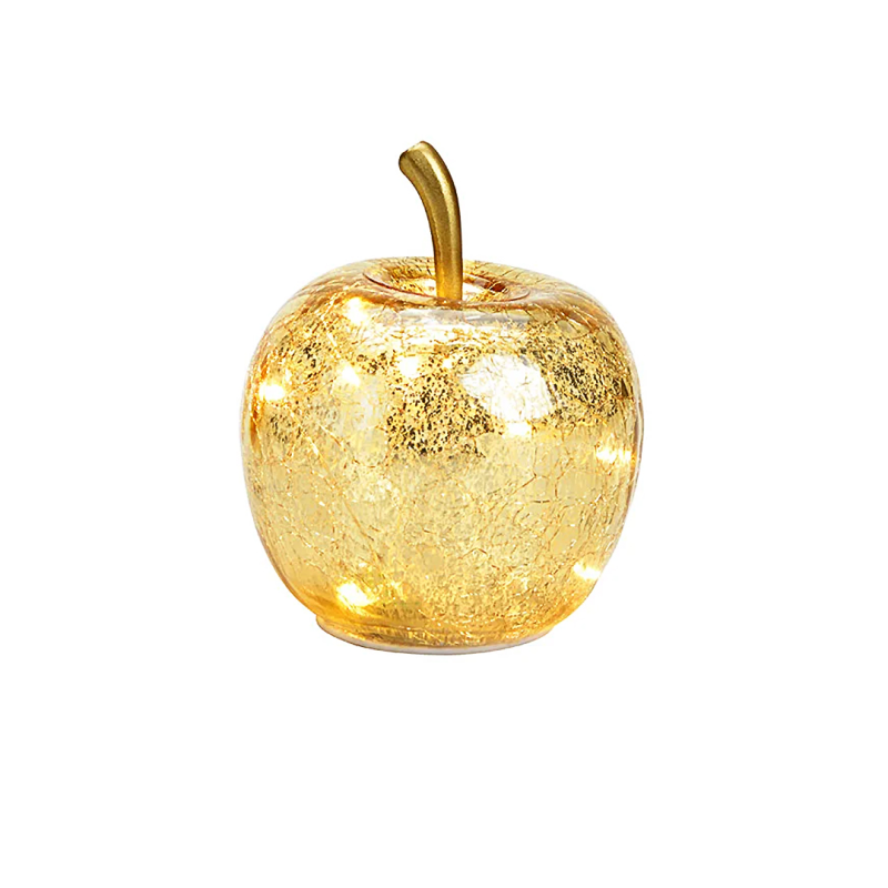 Mar decorativ auriu cu 10 LED 11 cm | 774693198